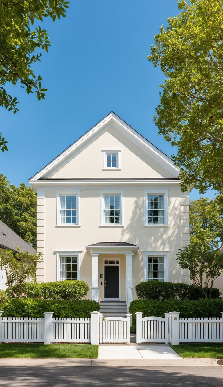 38 Cream Home Exterior With White Trim: Elegant Designs for a Timeless Look