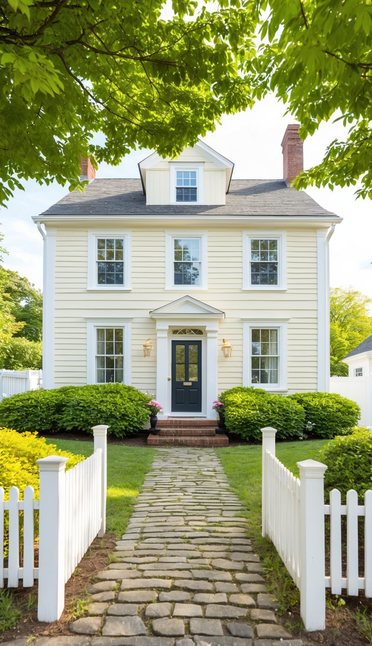 38 Cream Home Exterior With White Trim: Elegant Designs for a Timeless Look