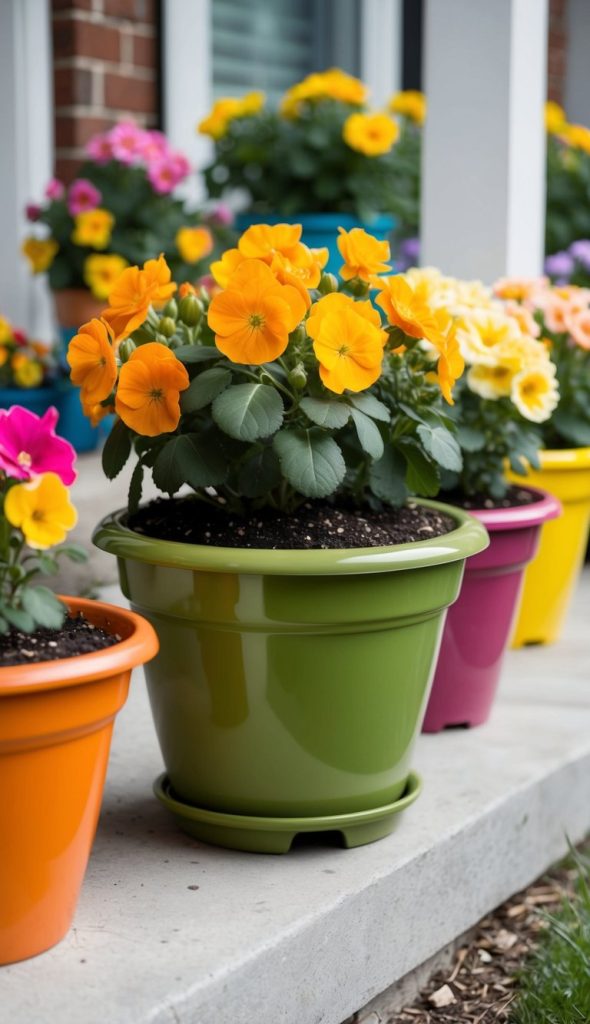 20 Front Porch Flower Pot Ideas: Brighten Your Entryway with Colorful ...