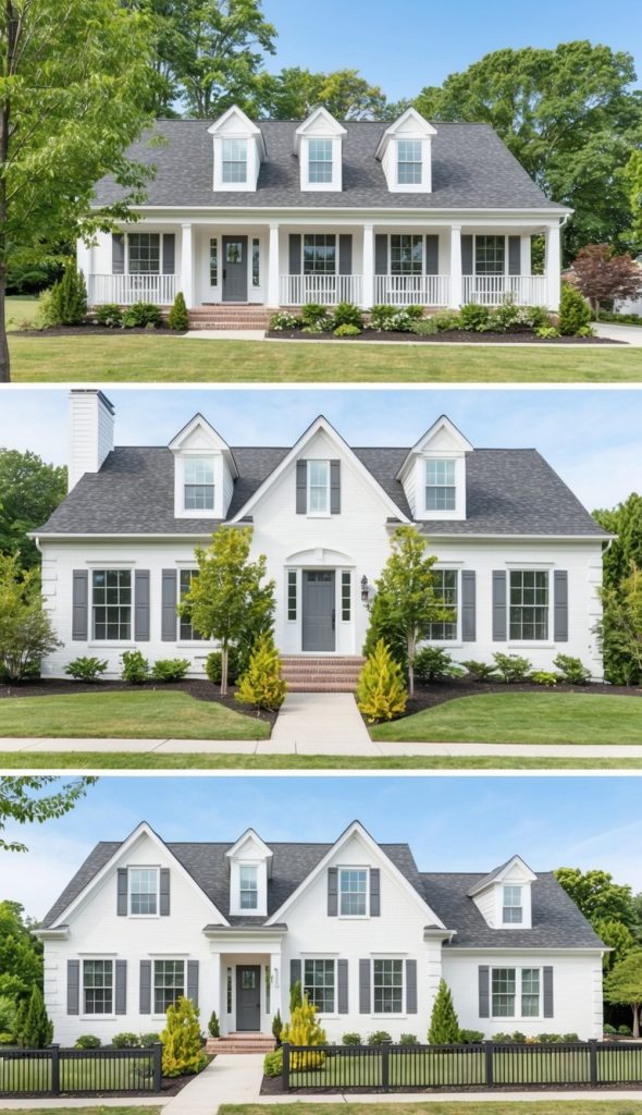 32 White Home Exterior with Gray Trim Ideas: Timeless Elegance for ...