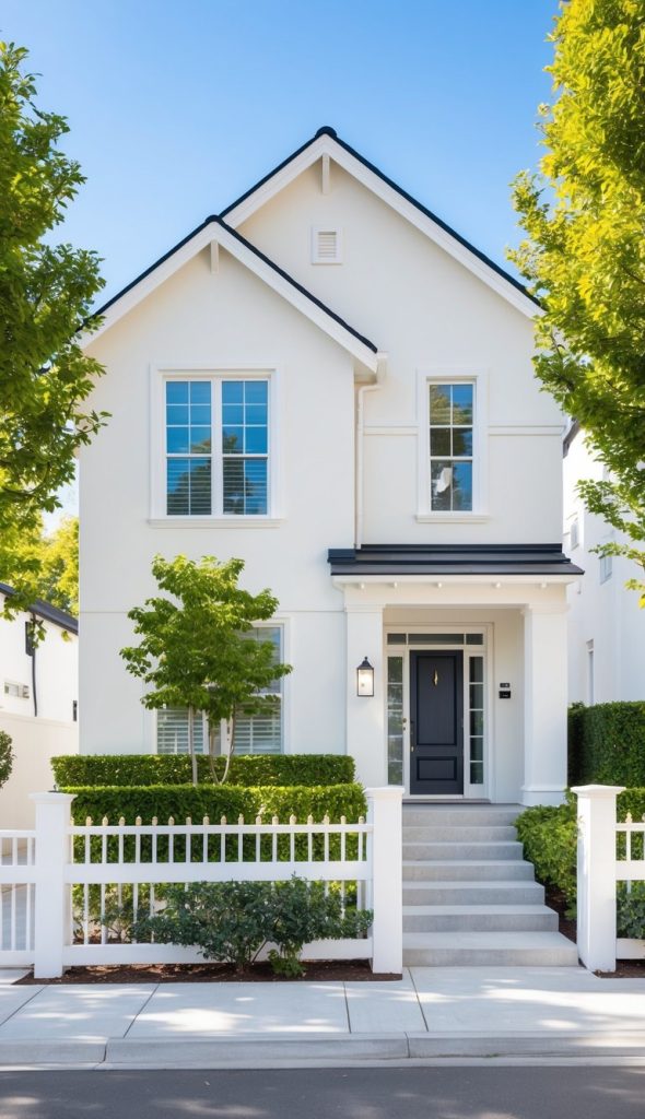 38 Cream Home Exterior With White Trim: Elegant Designs for a Timeless Look