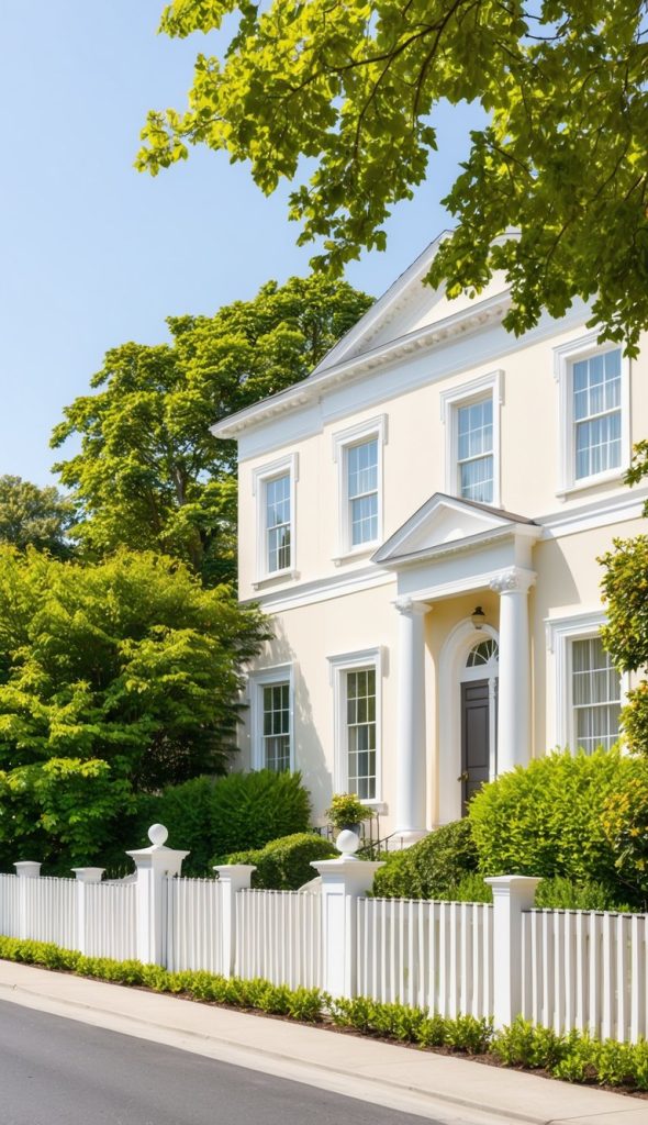 38 Cream Home Exterior With White Trim: Elegant Designs for a Timeless Look