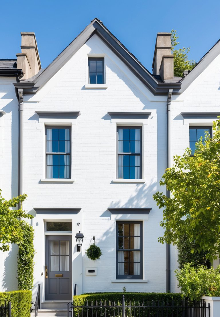 32 White Home Exterior with Gray Trim Ideas: Timeless Elegance for ...