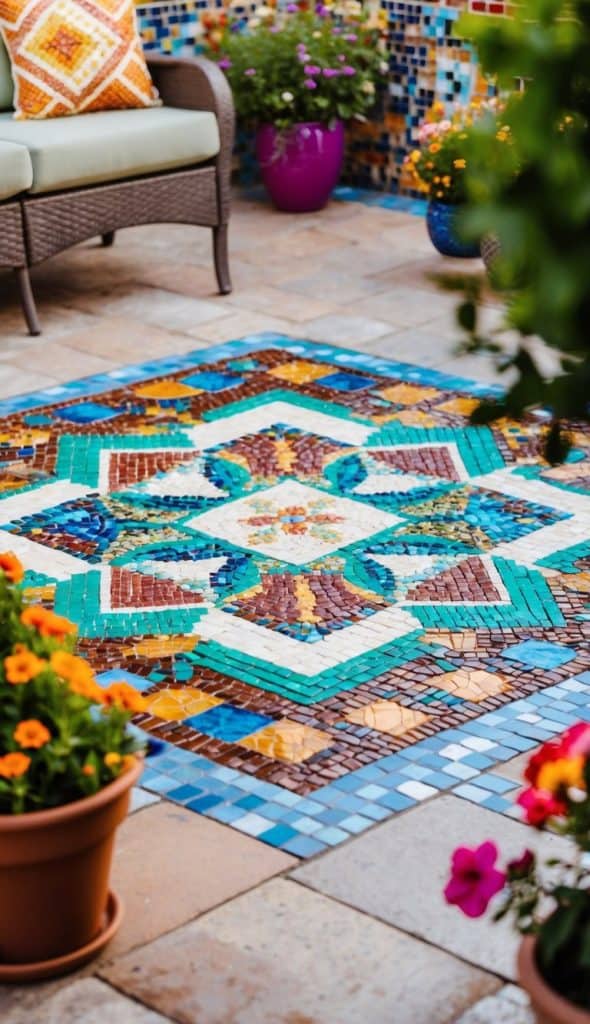 33 Outdoor Mosaic Decor Ideas: Colorful and Creative DIY Projects for ...