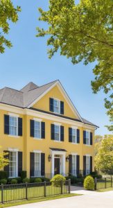 24 Yellow Home Exterior With Black Shutters: Bold & Cheery Ideas ...