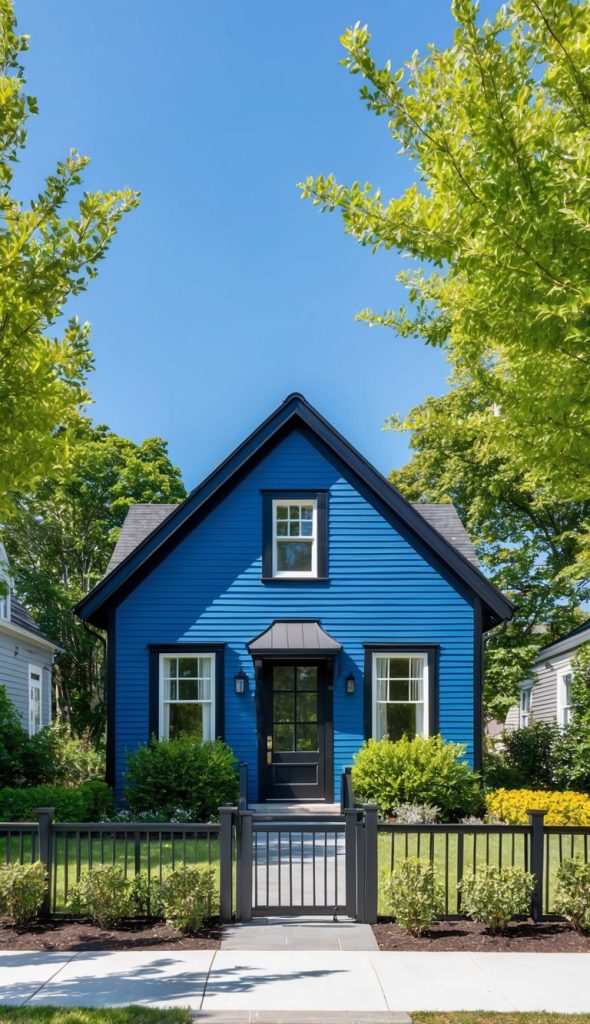 18 Blue Home Exterior With Black Trim Ideas for a Striking Aesthetic ...
