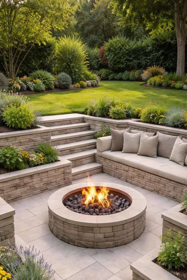 24 Sunken Fire Pit Ideas to Transform Your Outdoor Space - Bloom & Brick